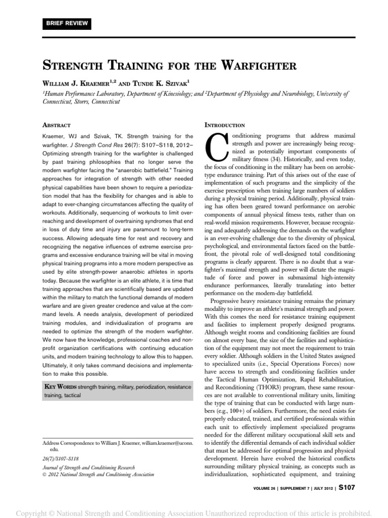 Strength For Warfighters | PDF | Strength Training | Physical Fitness