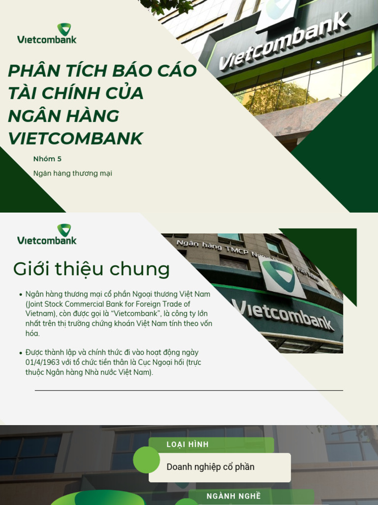 Phân Tích Báo Cáo Tài Chính C A Ngân Hàng Vietcombank | PDF