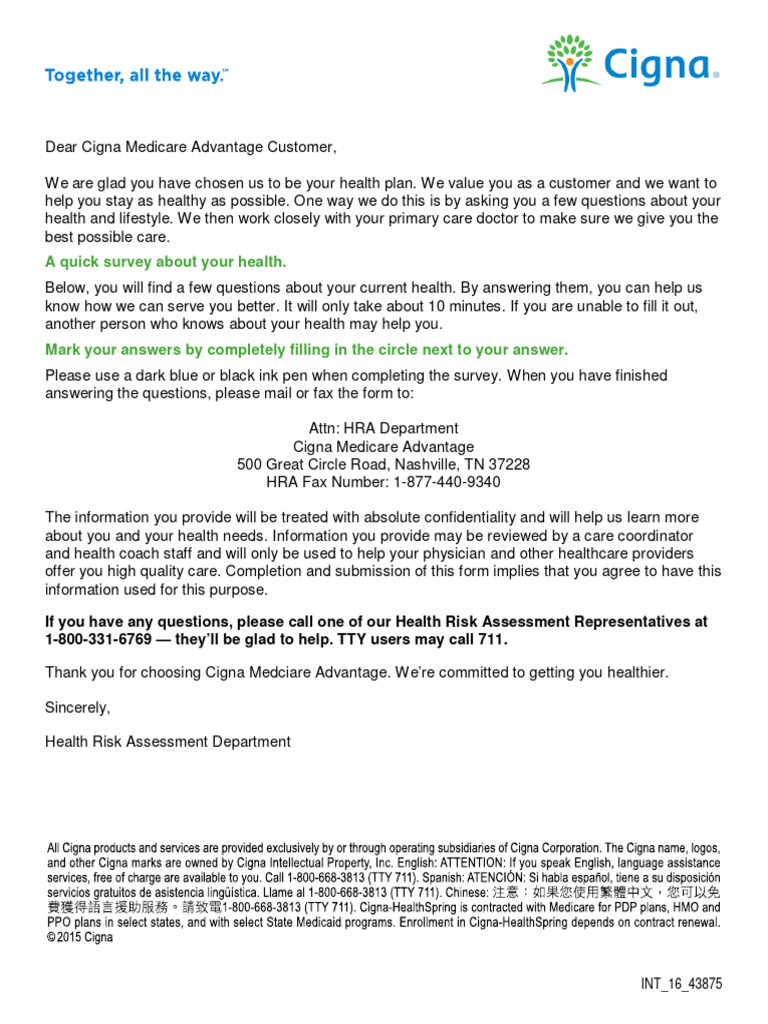 Health Risk Assessment Form | PDF | Whole Grain | Clinical Medicine