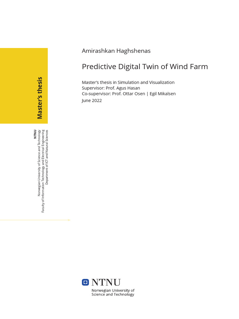 Predictive Digital Twin of Wind Farm | PDF | Wind Turbine | Machine ...