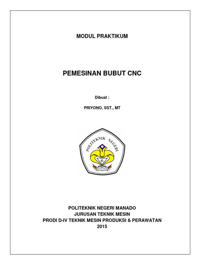 Modul Praktikum CNC Bubut | PDF | Teknologi & Rekayasa