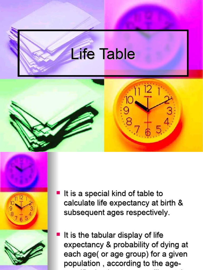 Life Table | PDF | Actuarial Science | Applied Statistics