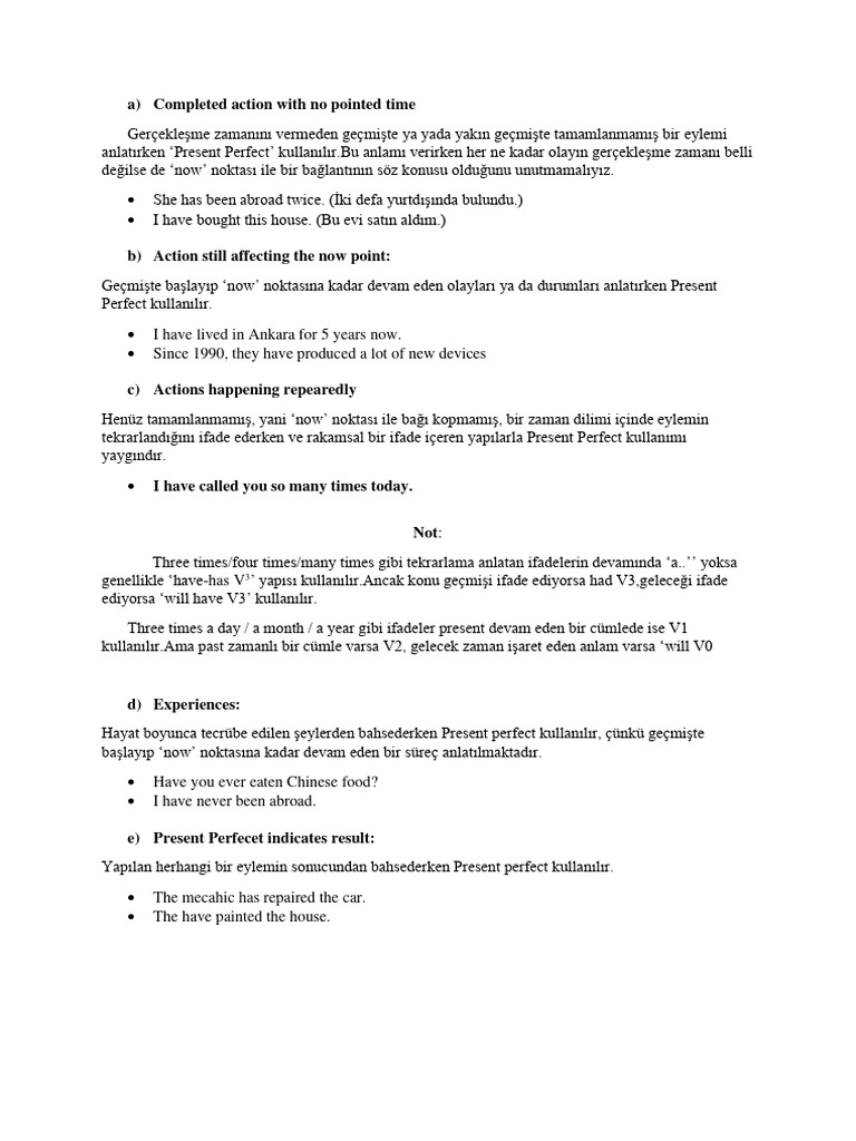 Presenet Perfect | PDF