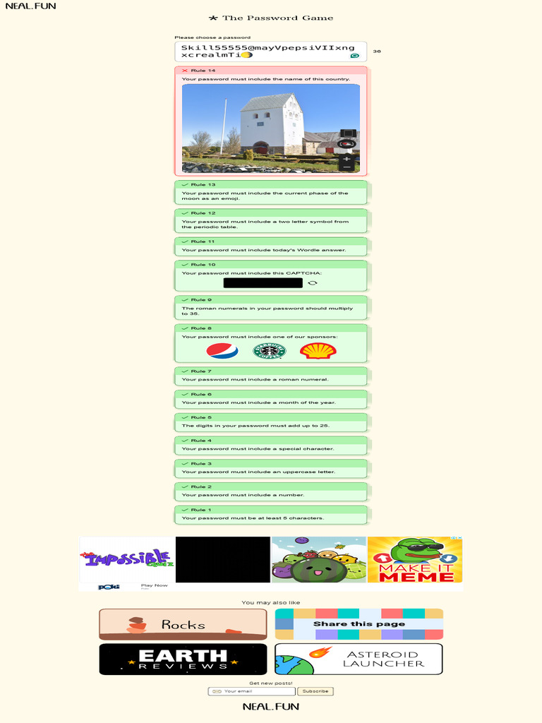 The Password Game | PDF