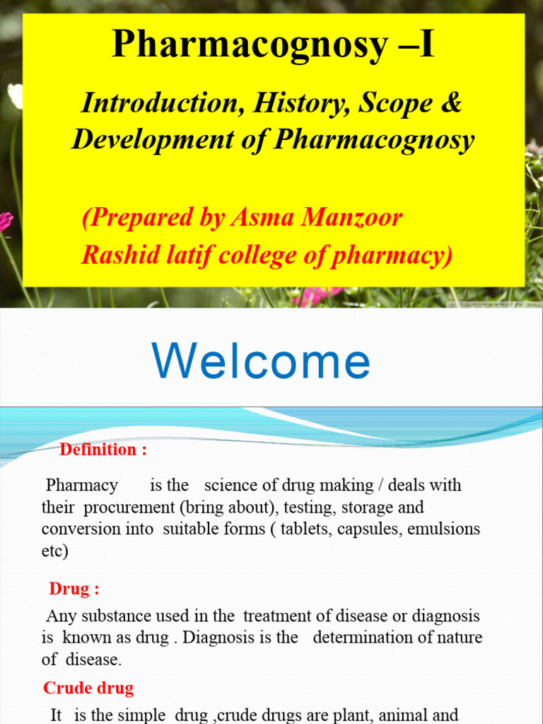 Introduction, Scop and Development and Medicine Systems | PDF ...