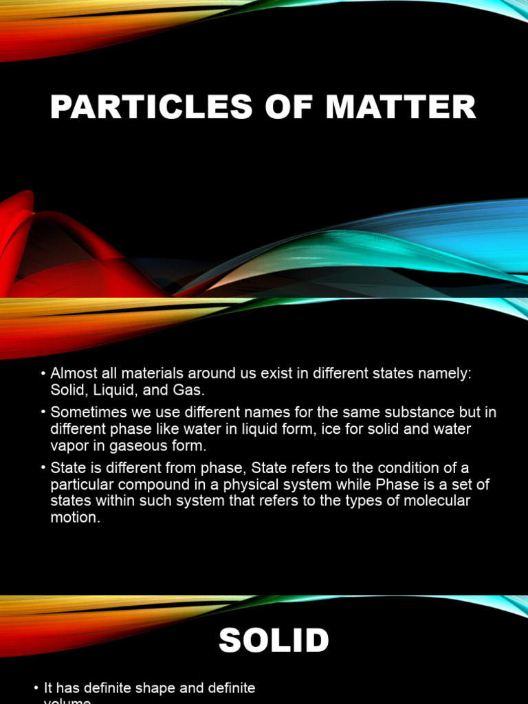 States of Matter Explained: Solid, Liquid, Gas | PDF | Liquids | Gases