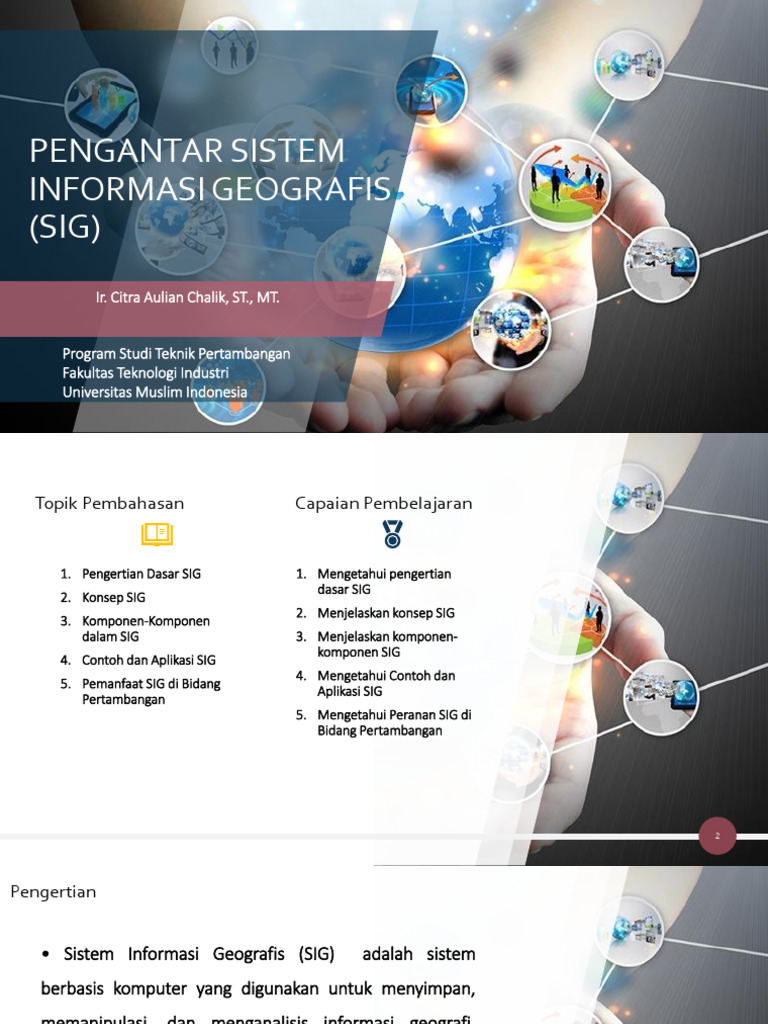Materi-01 Pengantar Sistem Informasi Geografis | PDF | Komputer