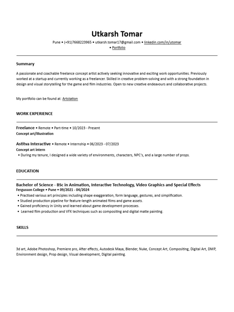 Utkarsh Tomar Resume | PDF Utkarsh Tomar Resume | PDF