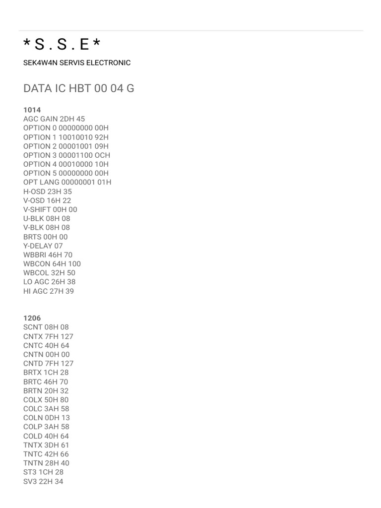 S - S - e Data Ic HBT 00 04 G | PDF