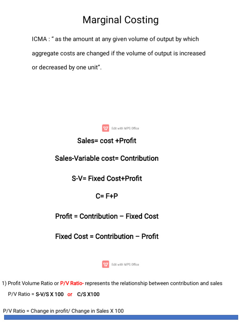 Marginal Costing | Download Free PDF | Income Statement | Business