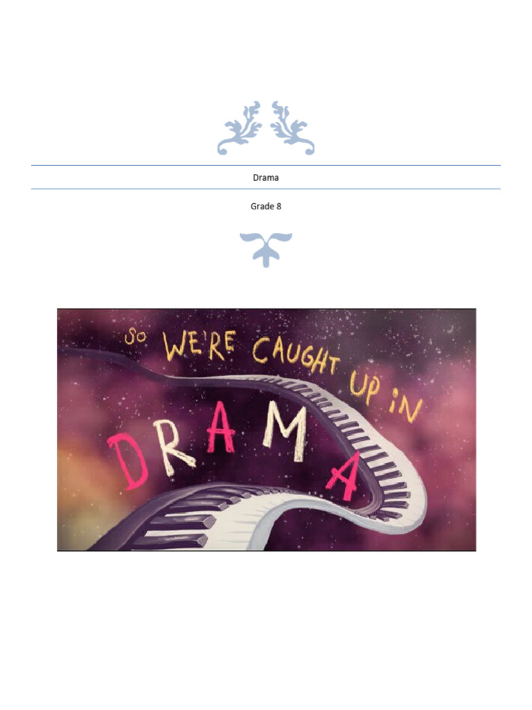 Grade 8 Drama Elements and Activities | PDF | Poetry | Comedy