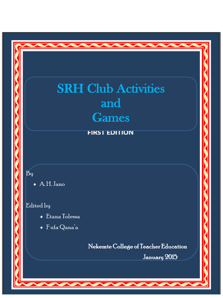 SRHE Club Activities 2015 | PDF | Human Sexuality | Sex Education