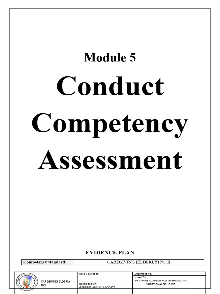 Module 5 Conduct Competency Assessment | PDF | Palliative Care | Wound