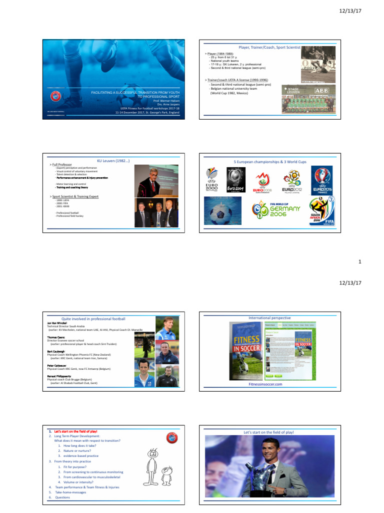 F4F Transition Youth To Professional Football - WH | PDF