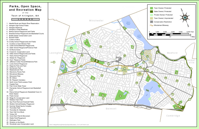 Arlington MA Parks & Recreation Map | PDF