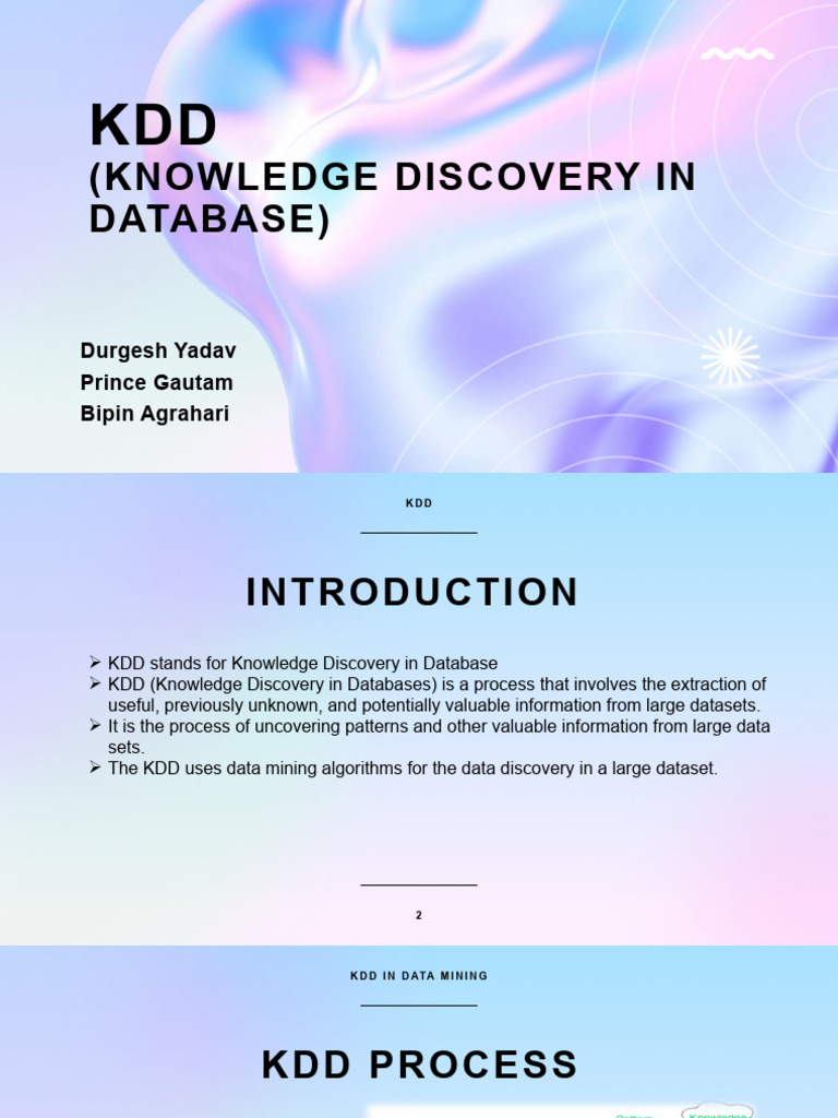 Knowledge Discovery in Database | PDF | Data Mining | Data