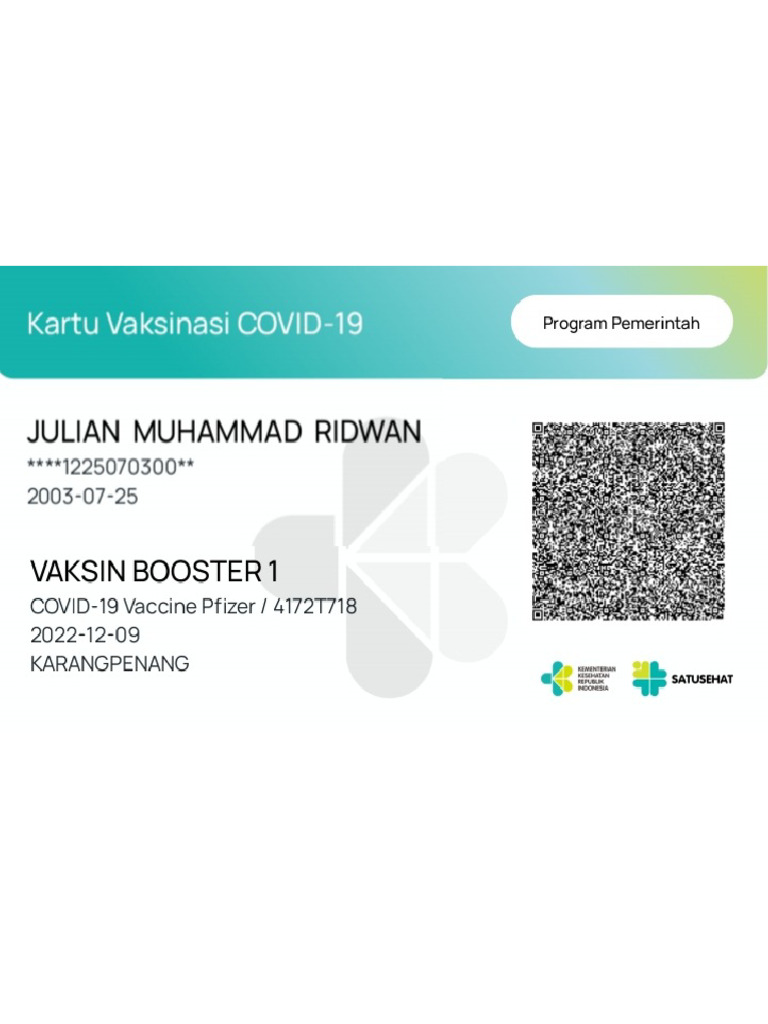 Sertifikat Booster 1 Julian Muhamad Pdf