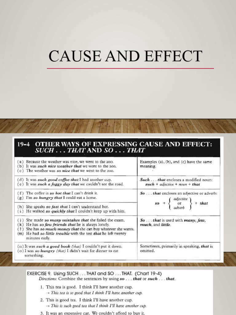 Cause and Effect | PDF
