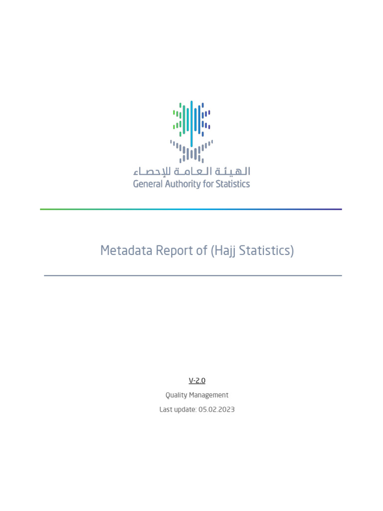 Metadata Report of (Hajj Statistics) EN | PDF | Hajj | Mecca