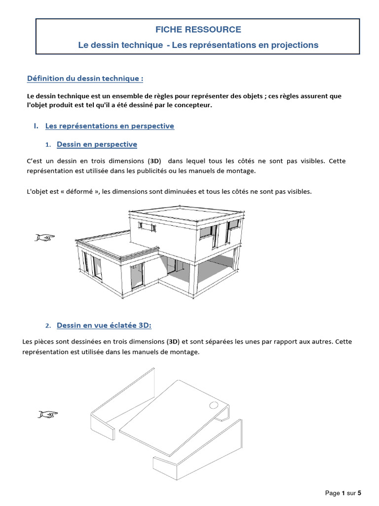 Guide du Dessin Technique 3D et Échelles | PDF | Dessin technique | Dessin