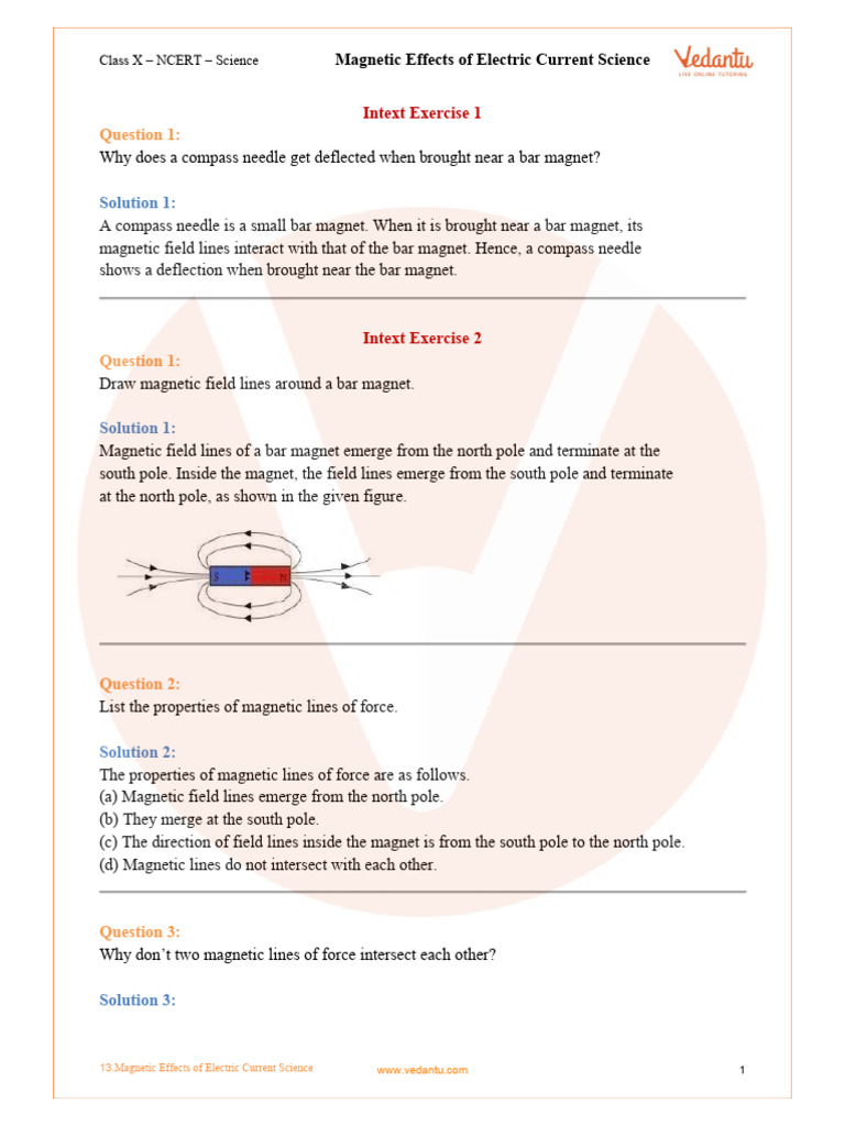 Magnetic Effects of Electric Current | PDF | Electromagnetic Induction | Electric Generator