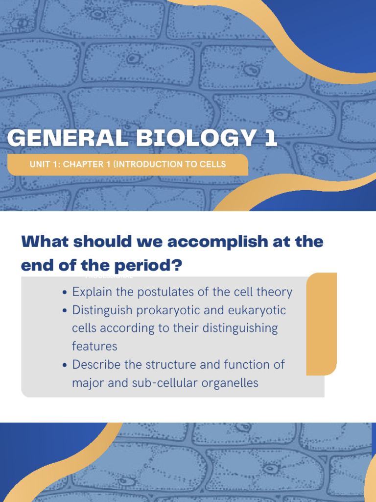 Genbio1 Unit1 Chapter1 (Week2) | PDF | Endoplasmic Reticulum | Cell ...