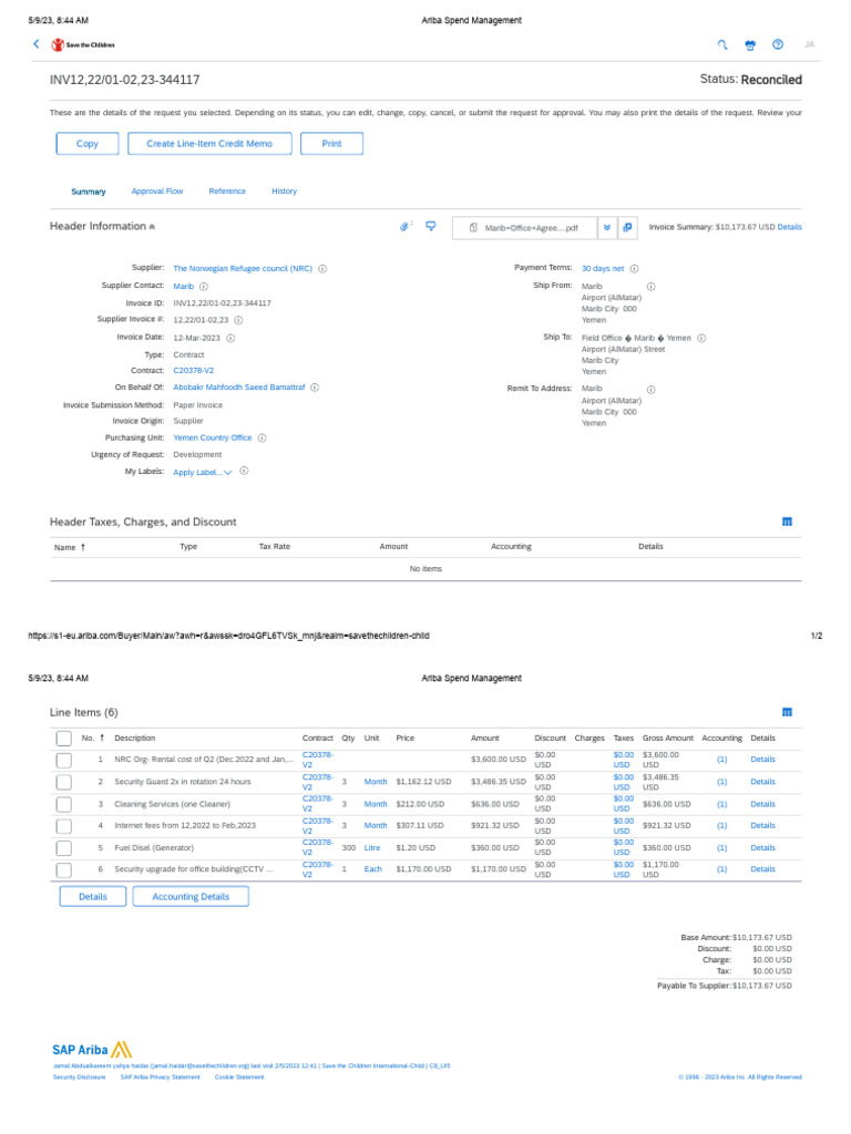 Ariba Spend Management | PDF | Invoice | Economies
