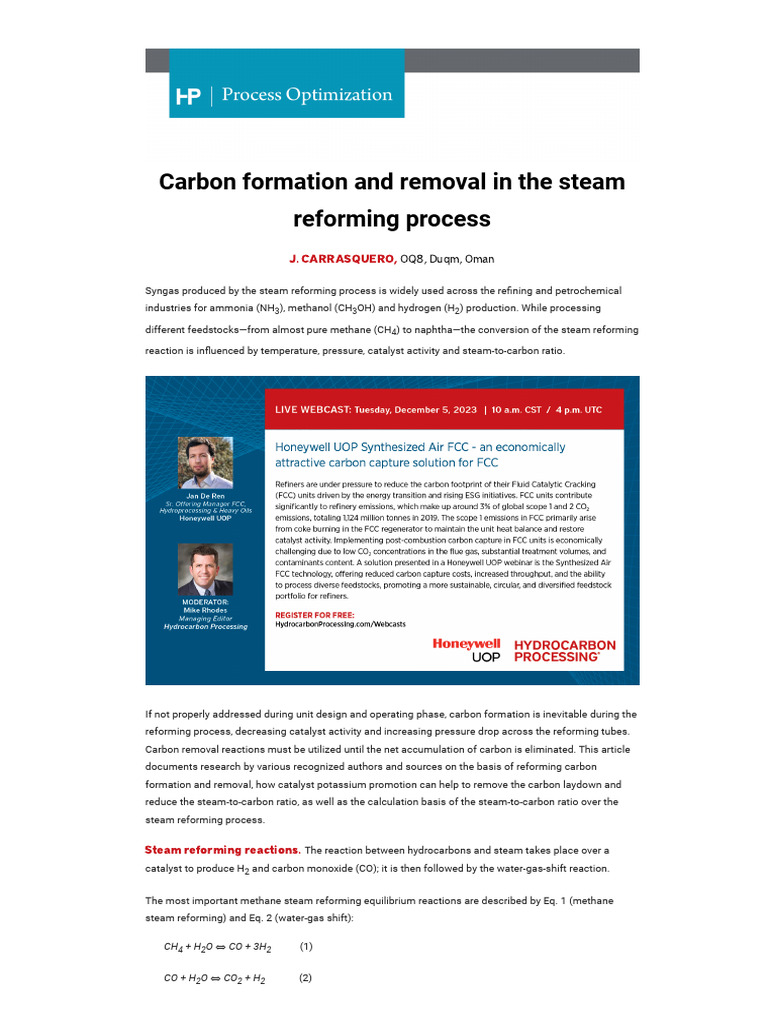Process Optimization-Carrasquero (OQ8) | PDF | Cracking (Chemistry ...