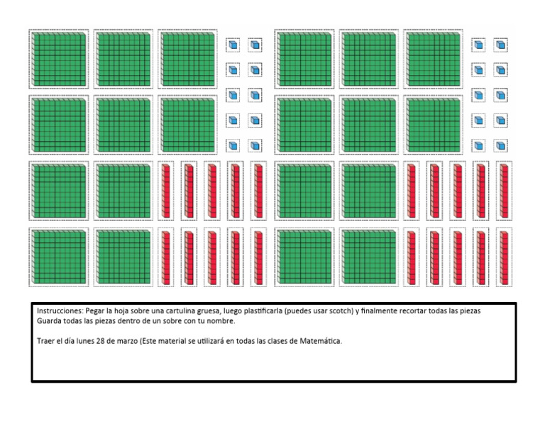 Bloques Multibase para Alumnos | PDF | Métodos y materiales de ...