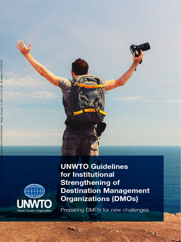 2019 Unwto Guidelines For Institutional Strengthening of Destination ...
