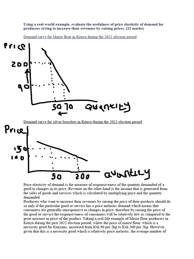 Economics - Price Elasticity of Demand | PDF | Demand | Elasticity (Economics)