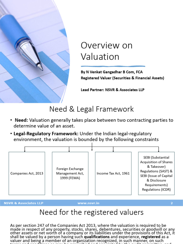 Overview On Valuation | PDF | Valuation (Finance) | Stocks