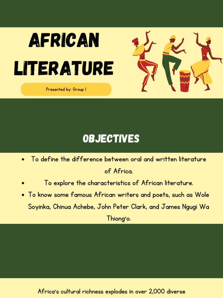 African Literature | PDF | Languages Of Africa