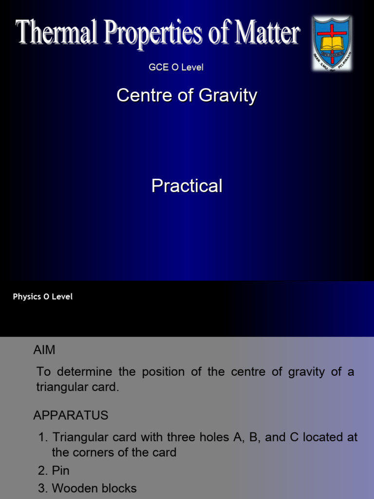 Practical-Centre of Gravity | PDF | Gravity