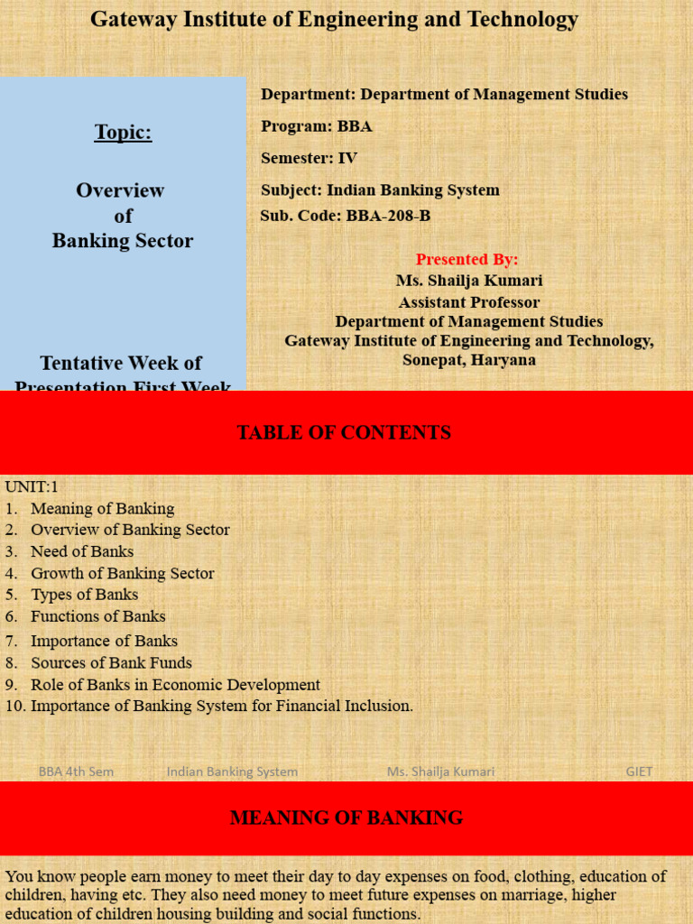 Indian Banking System (UNIT-1) | Download Free PDF | Banks | Bonds ...
