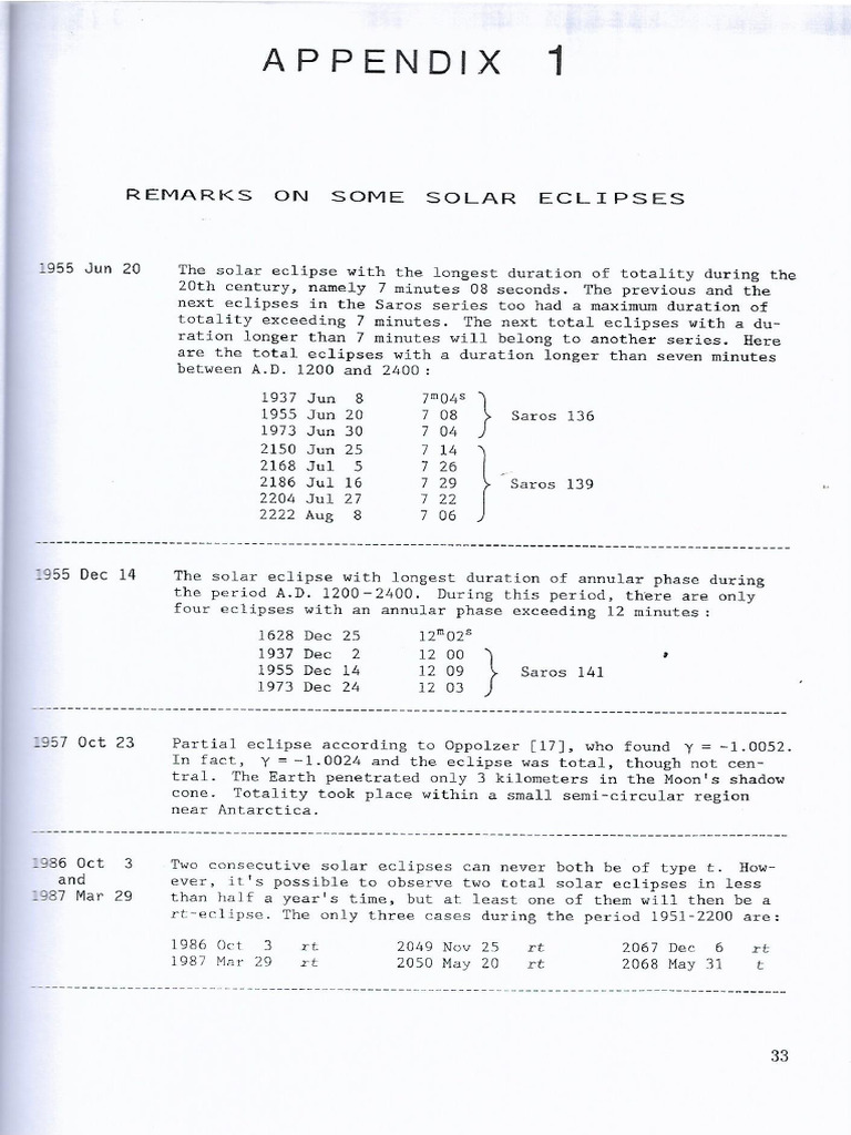 EOSE Meeus Appendix | PDF