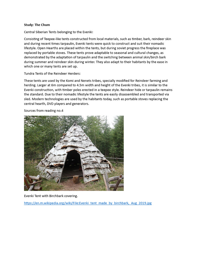 Chum Tent Study Tutorial Week 1 | PDF