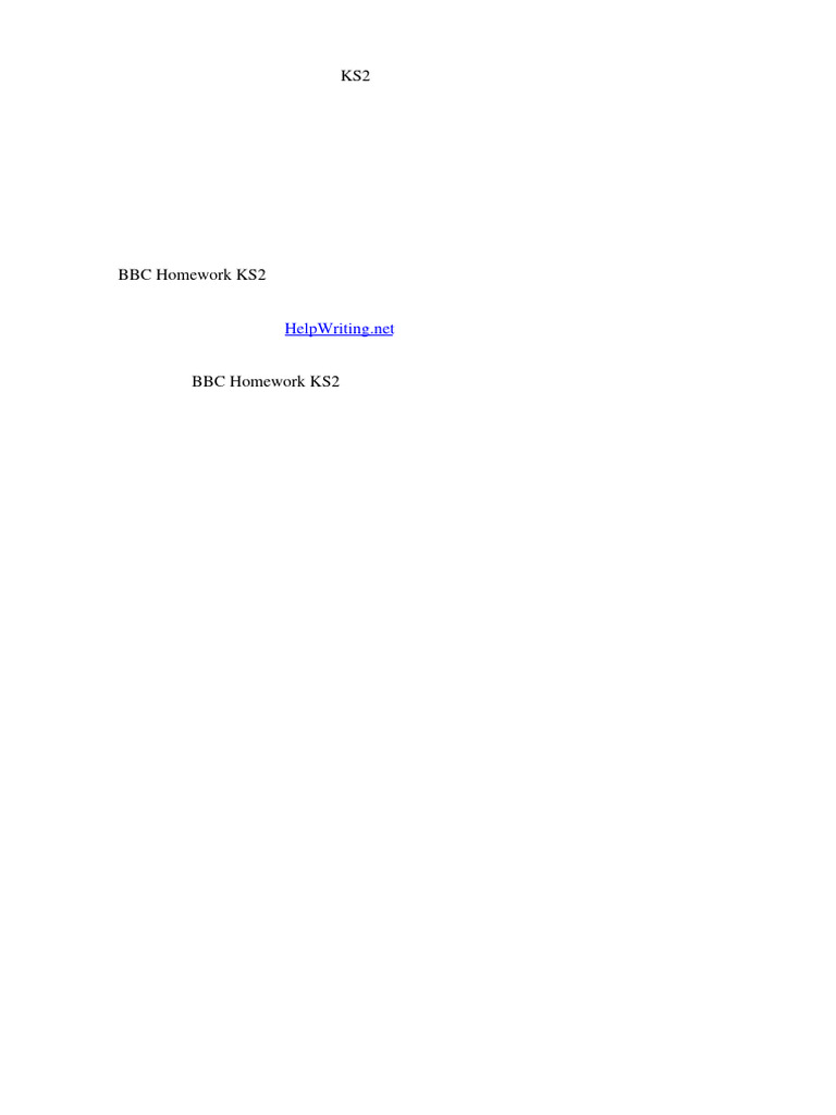 BBC Homework Ks2 | PDF | Homework | The Tempest