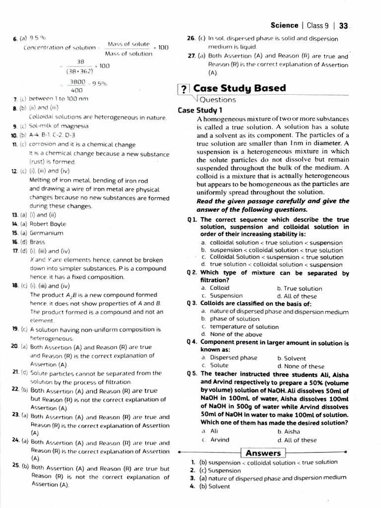 Ch2 Case Study | Download Free PDF | Mixture | Colloid