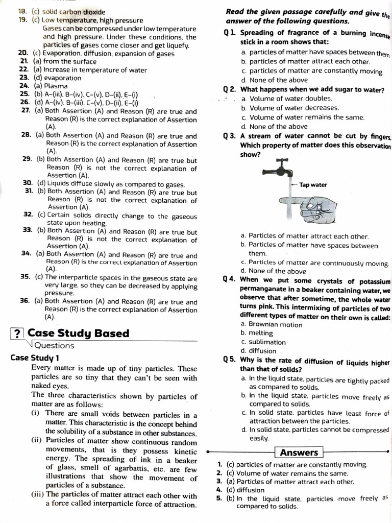 Case Study Chapter 1 9th | PDF | Gases | Liquids