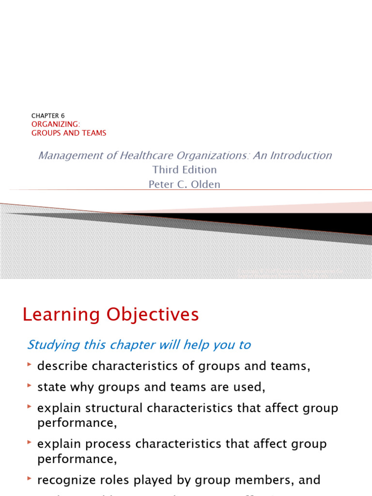 Chapter 6 Organizing Groups | PDF | Psychological Concepts | Social ...