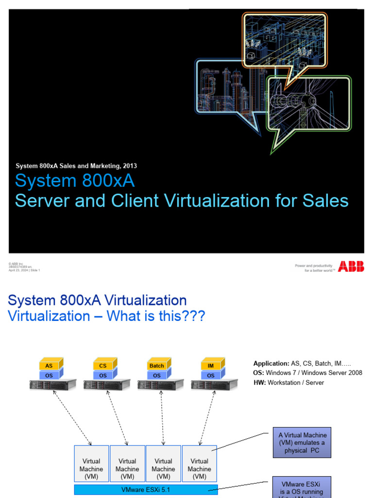 800xa Server and Client Virtualization For Sales | PDF | Virtual ...