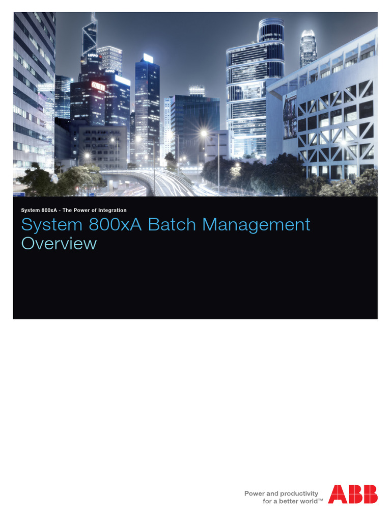800xA Batch Management Overview | PDF | Web Service | Scheduling ...