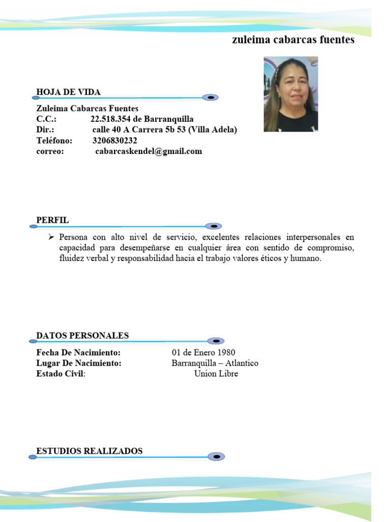Zuleima Cabarcas | PDF | Cuidado de la salud | Medicina
