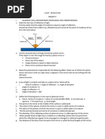 Class 10 Science Pyq CH 9 Light - Reflection and Refraction | PDF ...