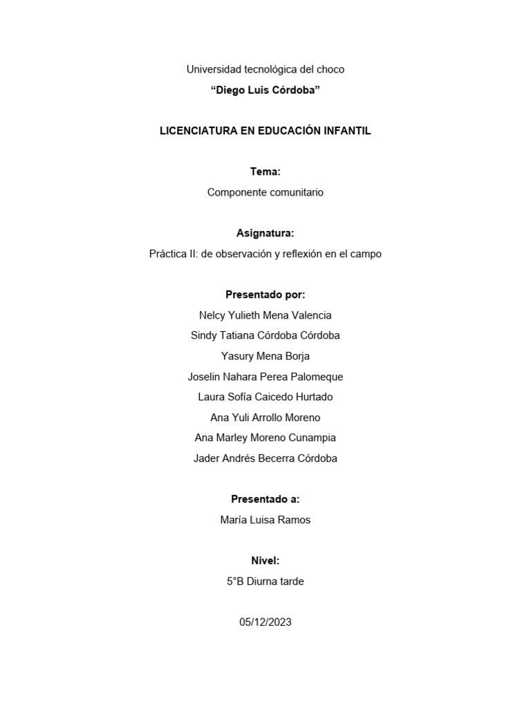 Componente Comunitario | PDF | Desarrollo sostenible | Comunidad