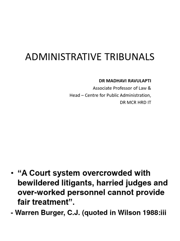 SFC - Admn. Tribunals | PDF | Tribunal | Certiorari