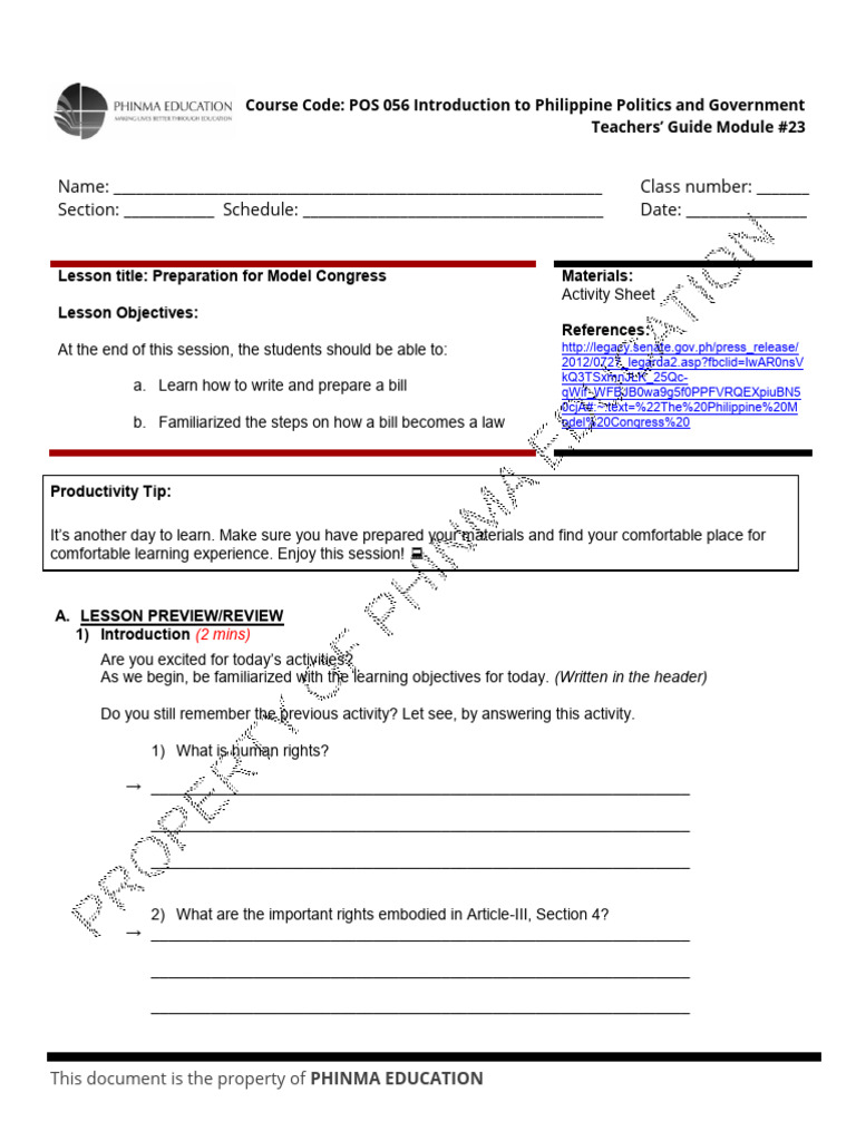 SAS#23-POS 056 - Watermark | PDF | Bill (Law) | Committee