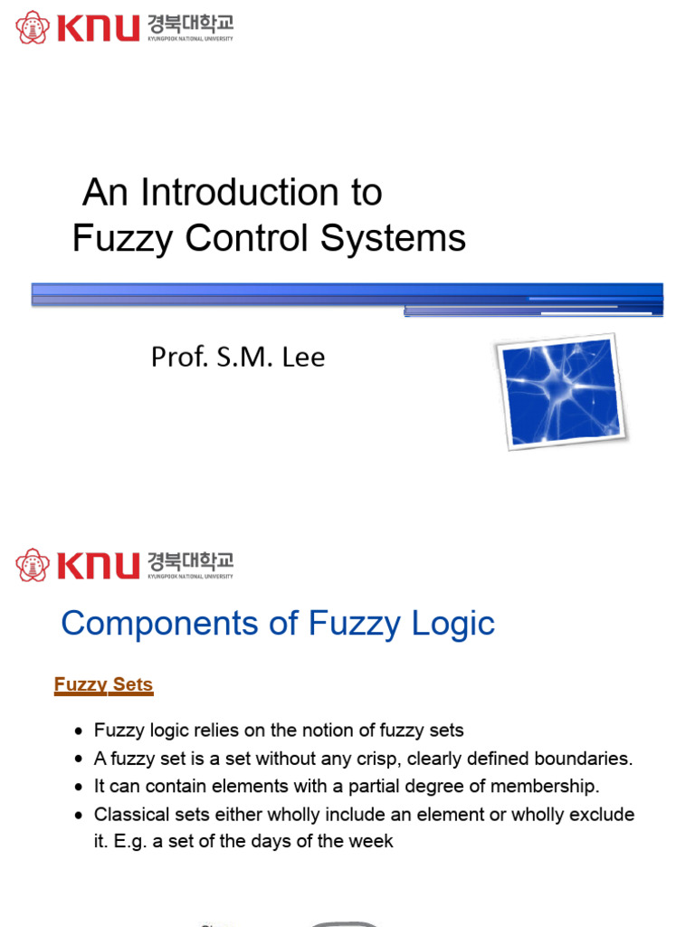 4주차 1 Intro Fuzzy | PDF | Fuzzy Logic | Function (Mathematics)