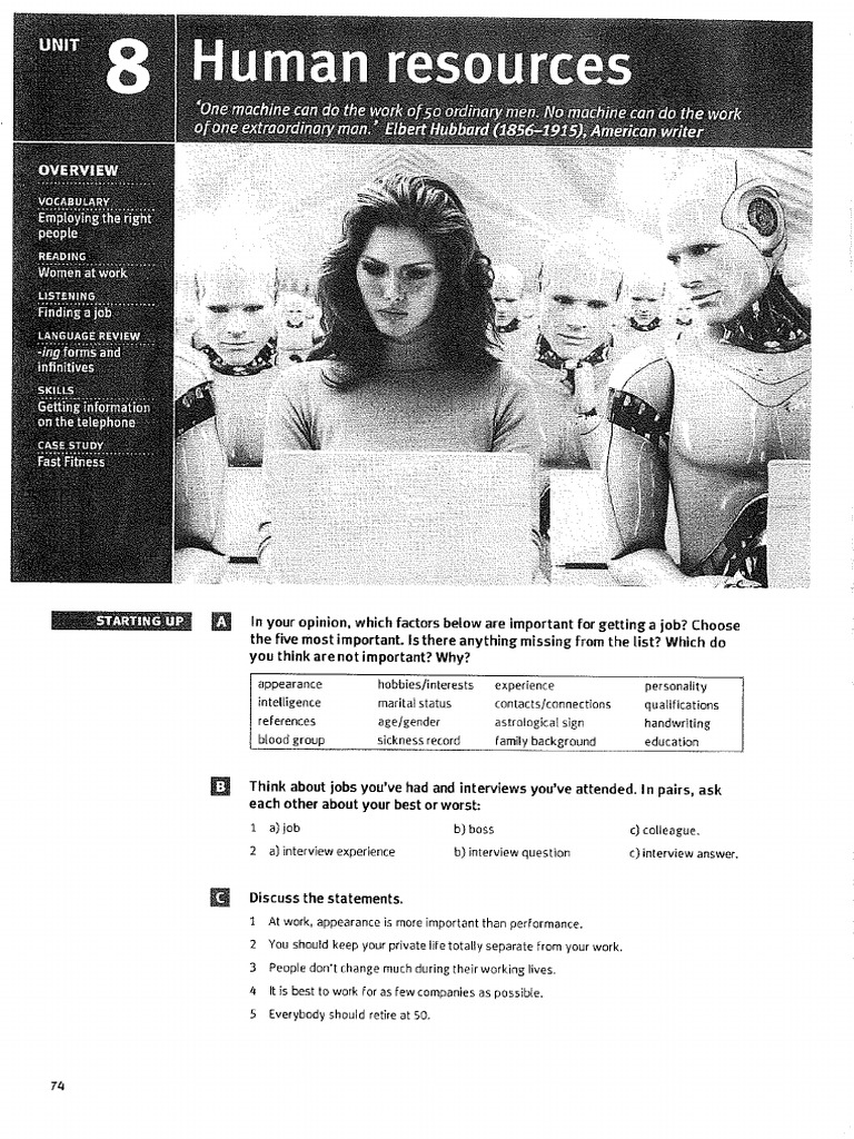 Unit 8 Market Leader | PDF